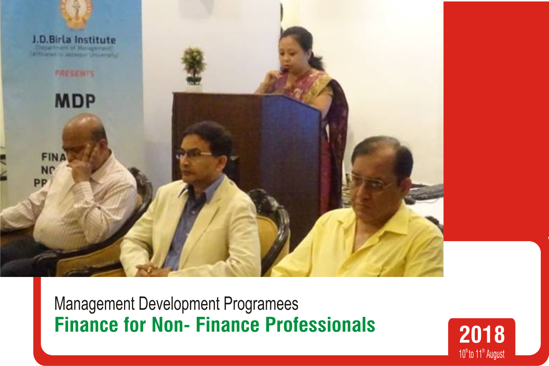 Management Development Programees (MDP) | J. D. BIRLA INSTITUTE